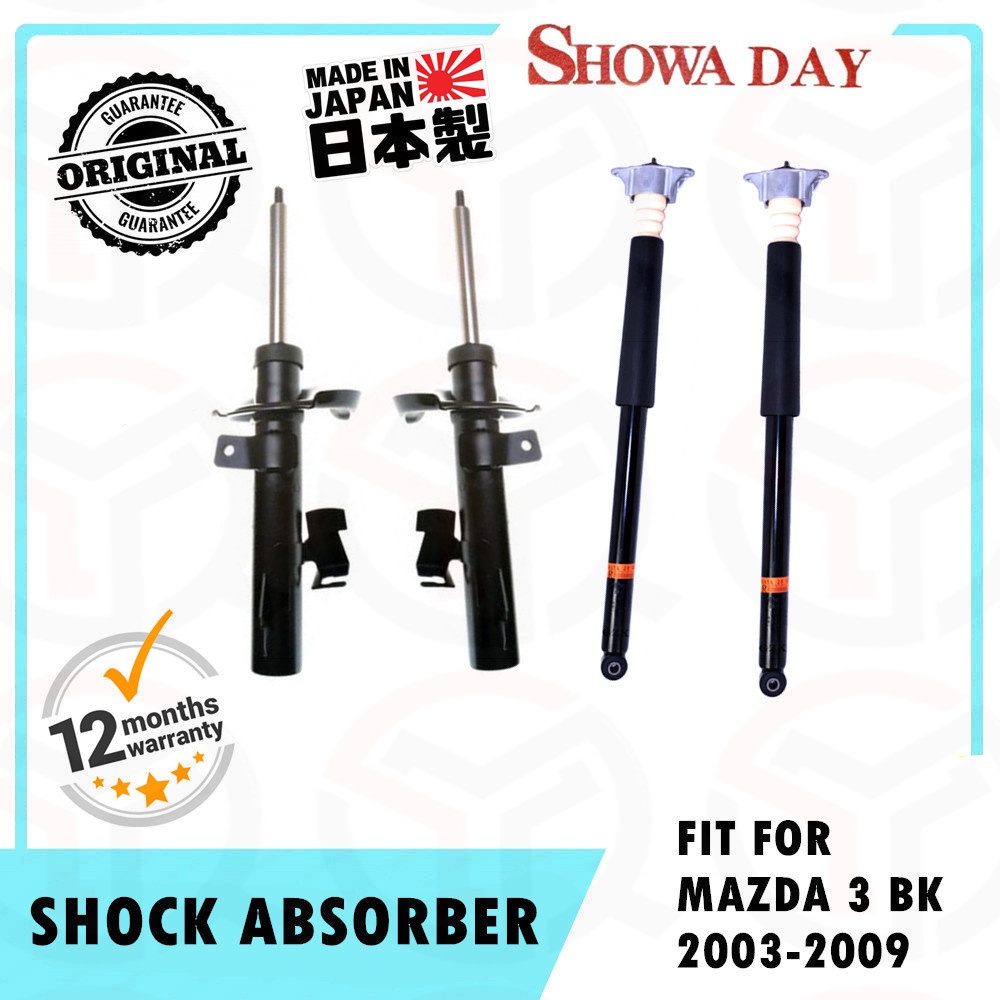 MAZDA 3 BK 2003-2009 SHOWA DAY FRONT REAR ABSORBER (2 PIECE) (ORIGINAL ...