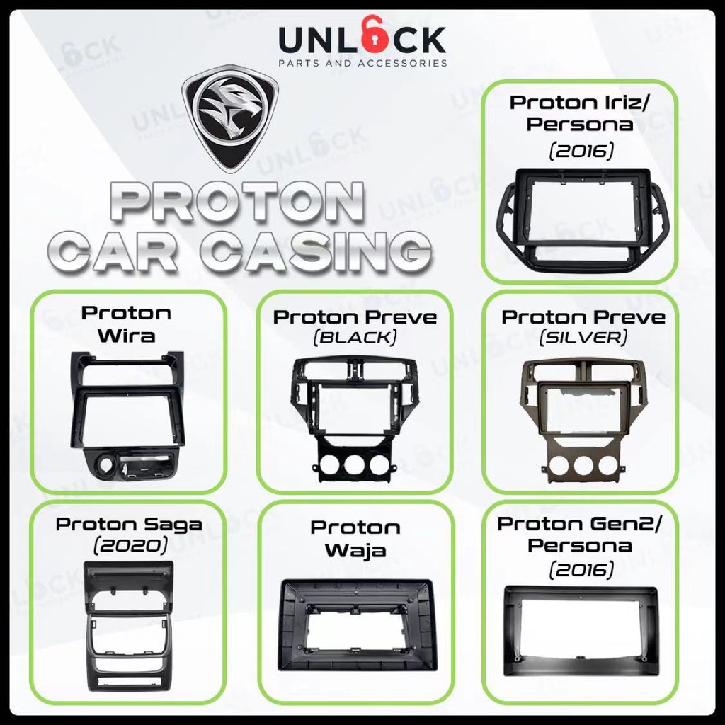 Android Player Casing 9 inch Proton Gen 2/ Persona/ Exora/ Wira/ Waja ...