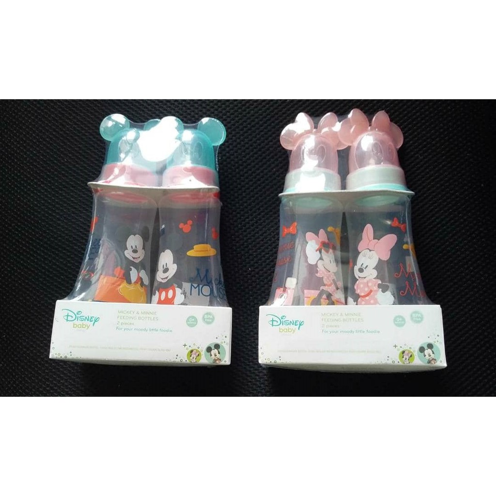 ANAKKU Twin Pack Bottle Disney 8oz/250ml Mickey Bottle Minnie Bottle ...