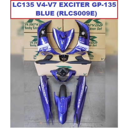 Rapido Cover Set Yamaha LC135 V2 V3 V4-V7 Exciter GP-135 Nardo Grey ...