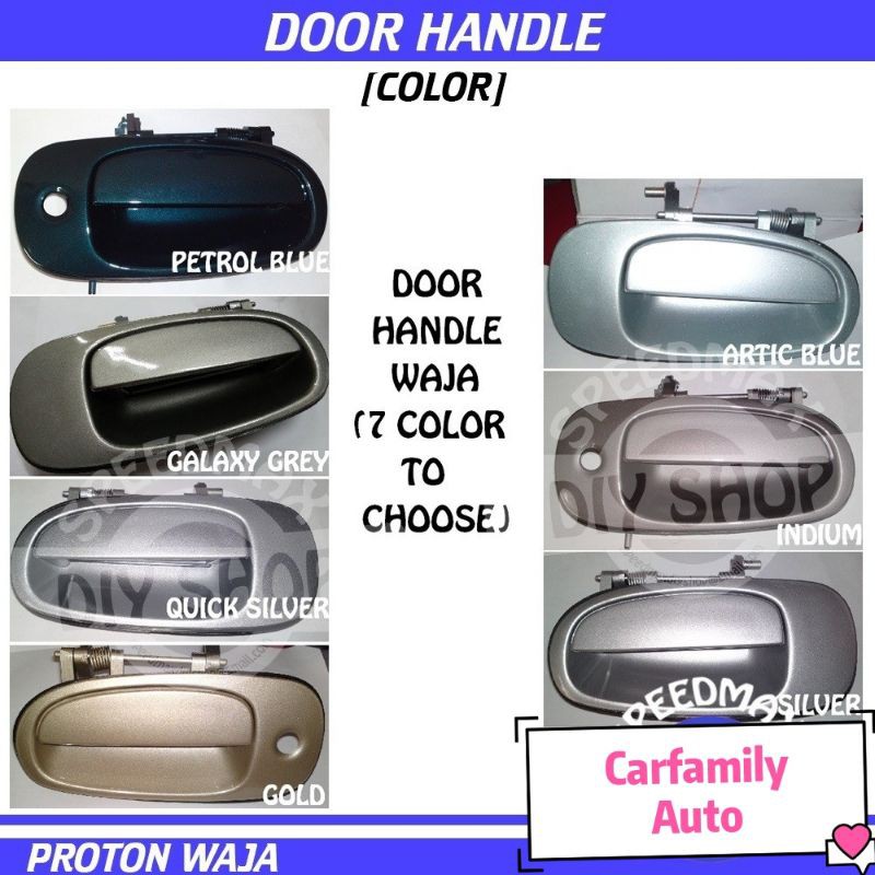 ORIGINAL PROTON WAJA OUTER HANDLE(PETROL BLUE/GALAXY GREY/QUICK SILVER ...