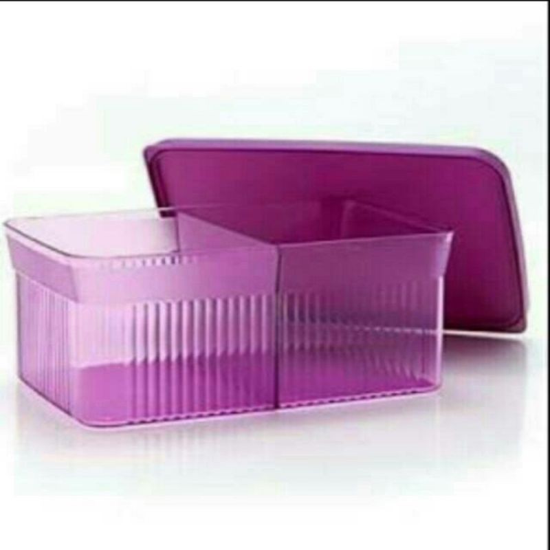 🔥READY STOK🔥[ORI 💯] Tupperware Elegant Square Set Purple 510ml 800ml ...