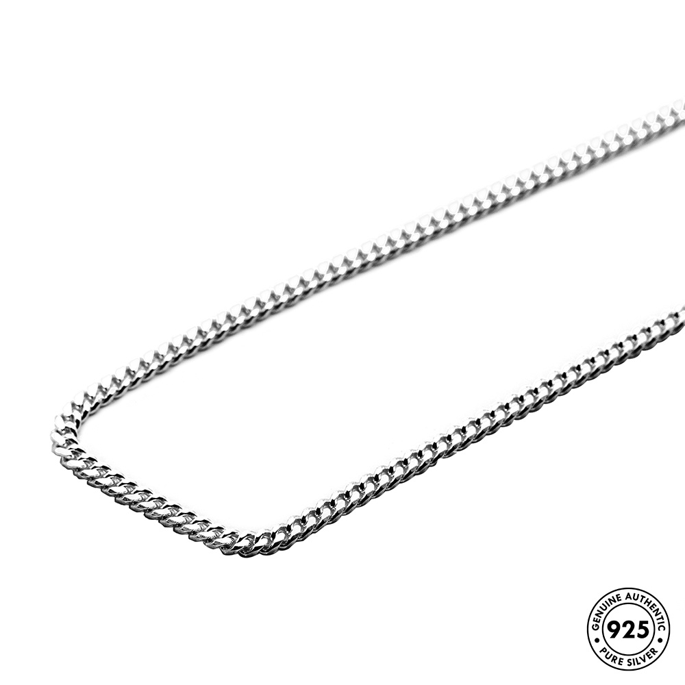 ELFI 925 Silver Curb Chain (2mm) | Shopee Malaysia