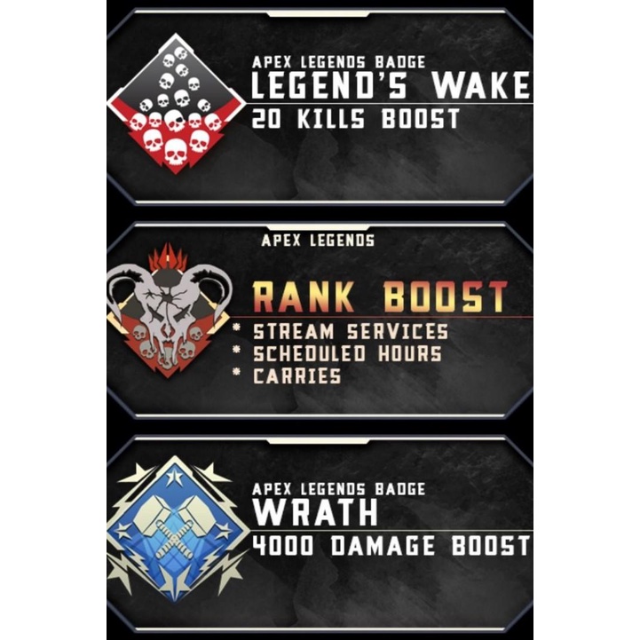 [PC/ORIGIN] APEX LEGENDS BOOSTING (RANKS AND BADGES) | Shopee Malaysia