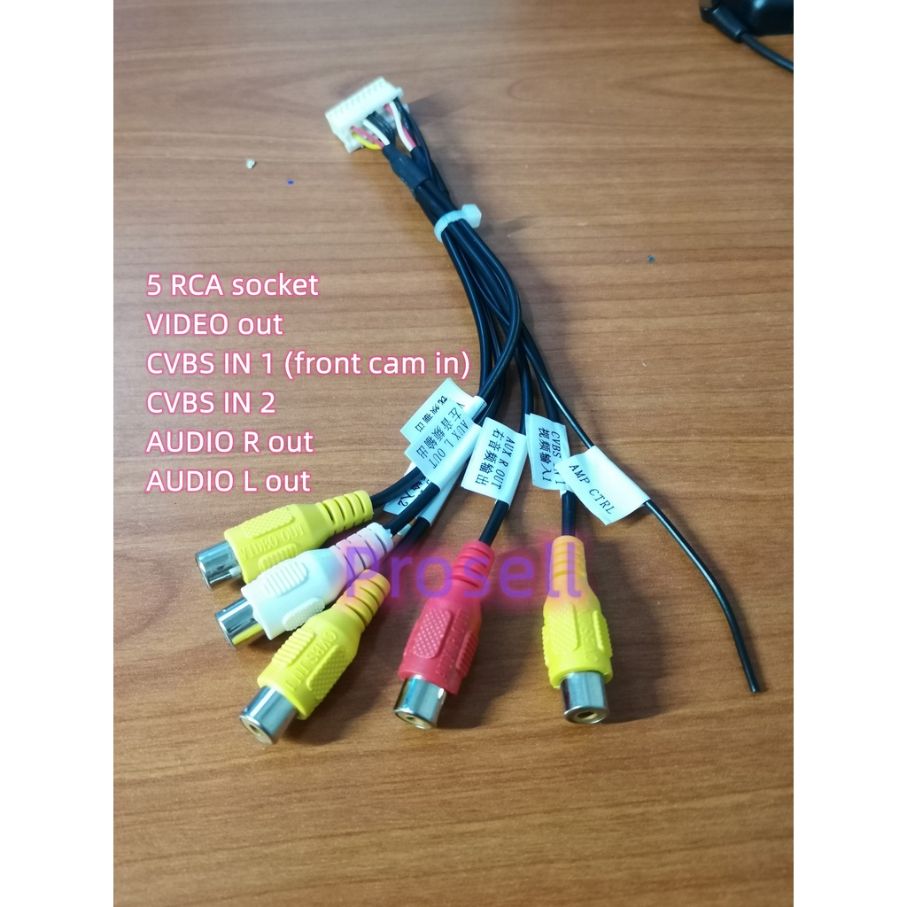 Car Android Player Socket Rca Cable Usb Cable 4 And 6 Pin Gps Antenna Reverse Cable Mic 