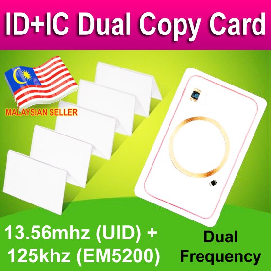ID + IC Copy Card 125khz 13.56mhz Dual / Two Frequency Duplicate ...