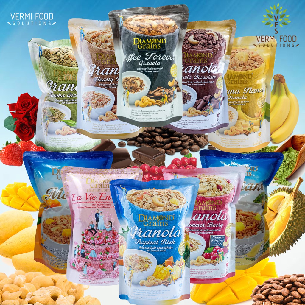 Diamond Grains Granola (220g-500g) | Shopee Malaysia