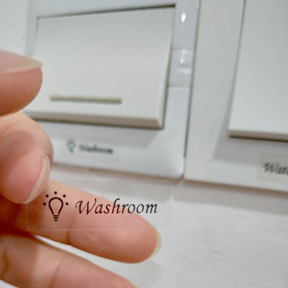 Stickers House Switch Label (English Version) / Suis Lampu Rumah ...