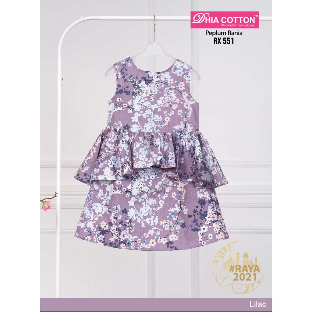 PEPLUM KID Dhia Cotton Pt.3 (peplum kanak-kanak/set sedondon ibu anak ...