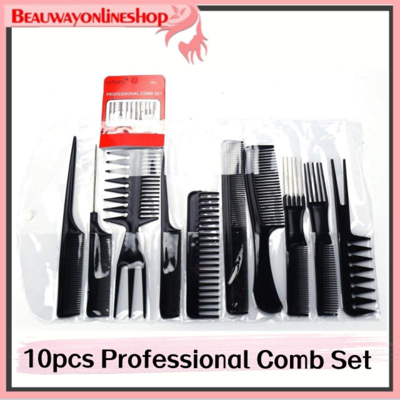 RedBerry/Stella Professional 10pcs Comb Set | Shopee Malaysia