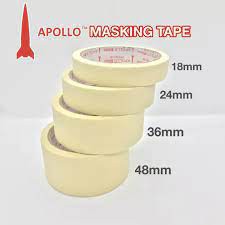 APOLLO Premium Masking Tape M502 Paper Tape Pelekat Apollo Kertas (18mm ...