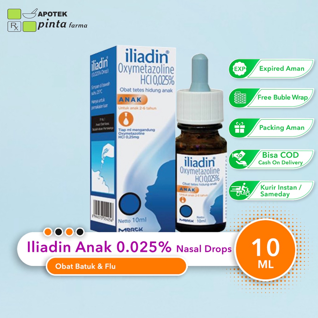 Iliadin CHILDREN 0.025% Nasal Drops 10 ml | Shopee Malaysia