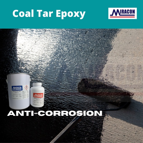 Coal Tar Epoxy - High Solid Content - 5KG For Concrete and Steel Structure. Anti-Corrosive ...