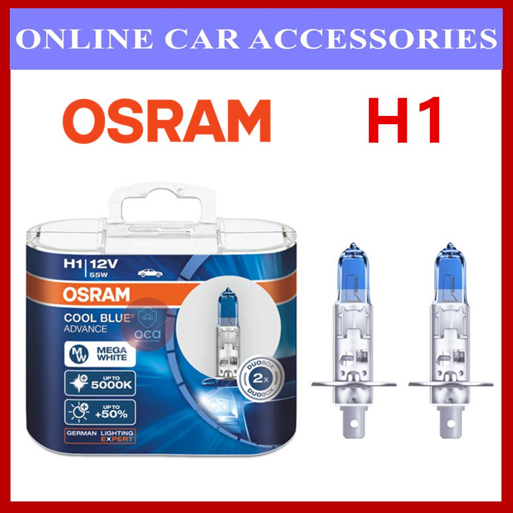 Original Osram Cool Blue Advance H1 H3 H4 H7 H8 H11 HB3 HB4 Headlight ...