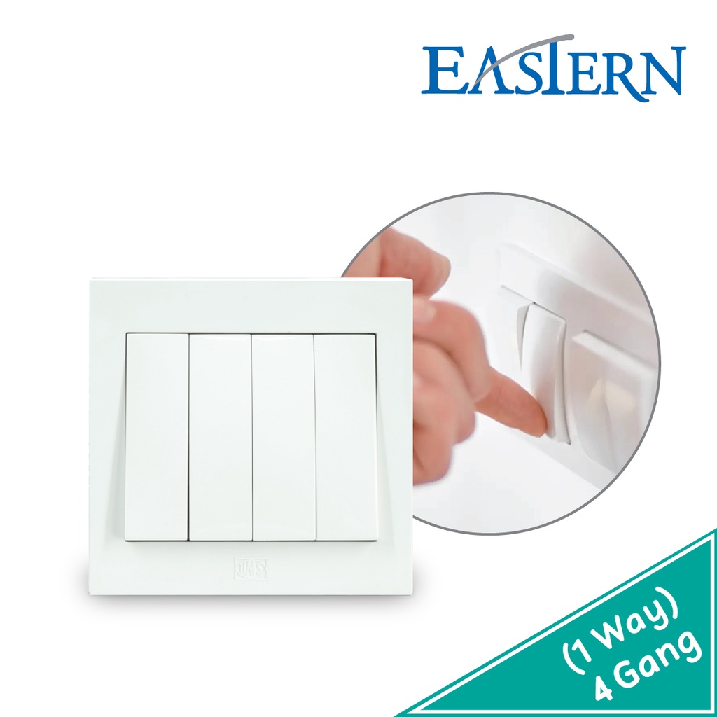 EASTERN 1,2,3,4 Gang 1 Way Switch Socket,Switch Button,Soket Suis ...