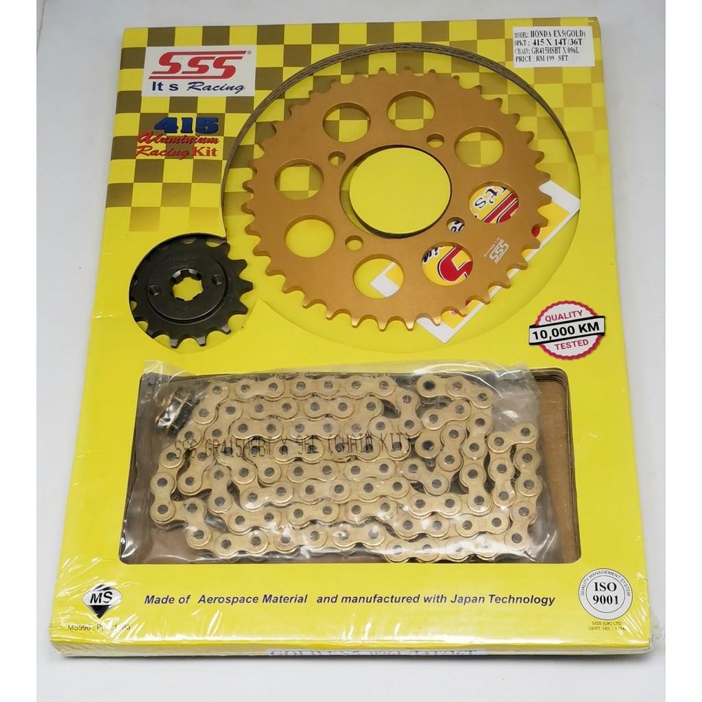 EX5 !!100% ORIGINAL!! EX5 SPROCKET SET ALLOY SSS 415 ALLOY SPROCKET SET ...