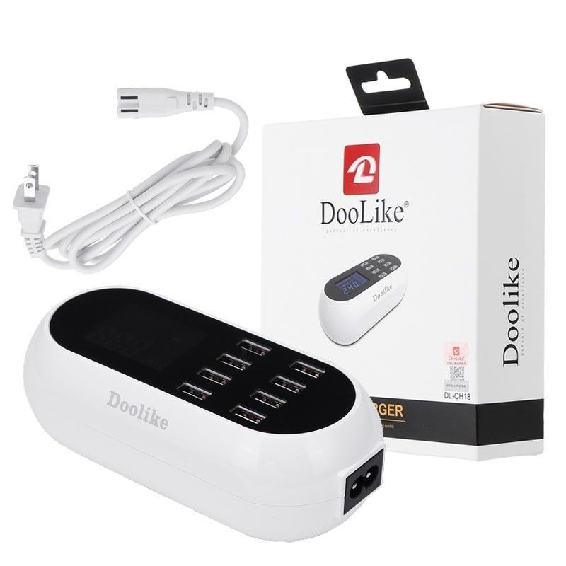 💯Ready StocK💯 Doolike DL-CH18 (UK PLUG) 8 in 1 USB Charger | Shopee ...