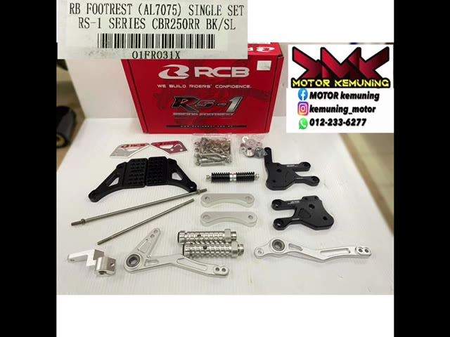 RCB FOOTREST FOR HONDA CBR250RR CBR150R (A17075) RS-1 SERIES HONDA ...