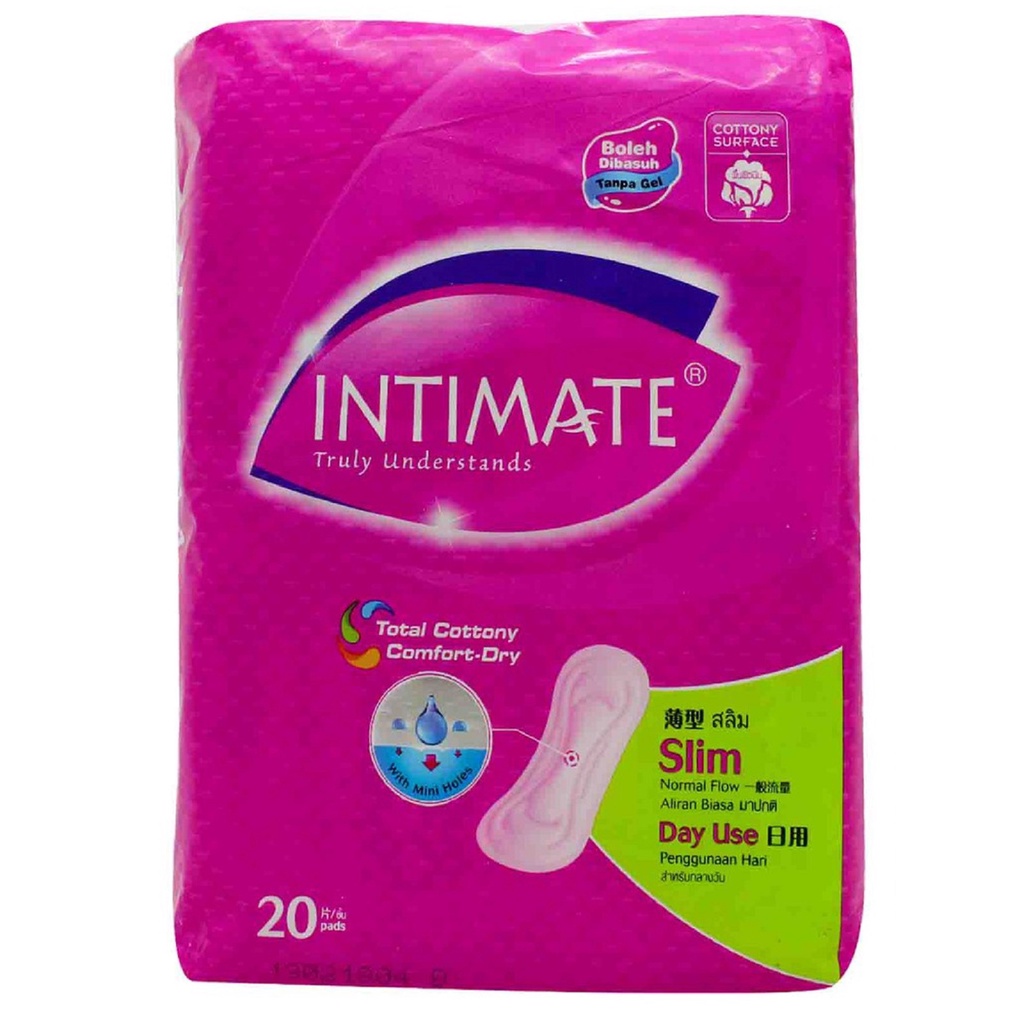 Intimate Cottony Day Use Slim Normal Flow Non Wing 230mm (20's ...