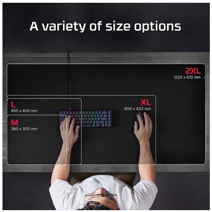 HyperX Pulsefire Mat Gaming Mouse Pad Cloth - M/L/XL/2XL | Shopee Malaysia