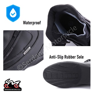 ARCX Riding Shoes Waterproof L60024 Boot Boots Kasut Motor Kalis Air ...