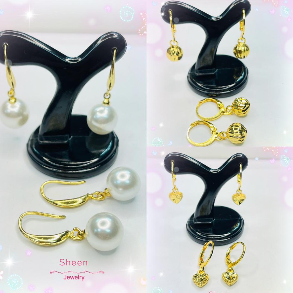 Emas korea 24K Gold Plated Earring Subang Gantung Emas Korea🔥🔥 #sheen ...