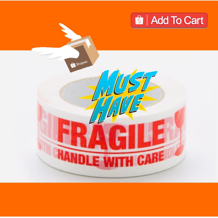 Fragile OPP Tape / Fragile Stickers 48mm READY STOCK!! | Shopee Malaysia
