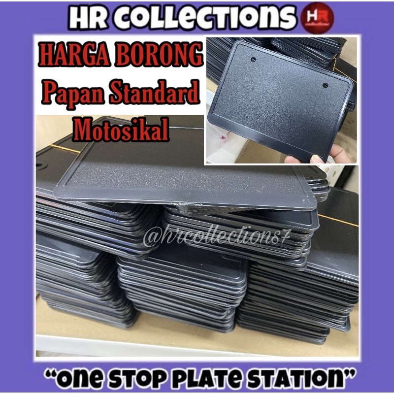 Papan plate standard motosikal / papan plate kosong motor standard ...