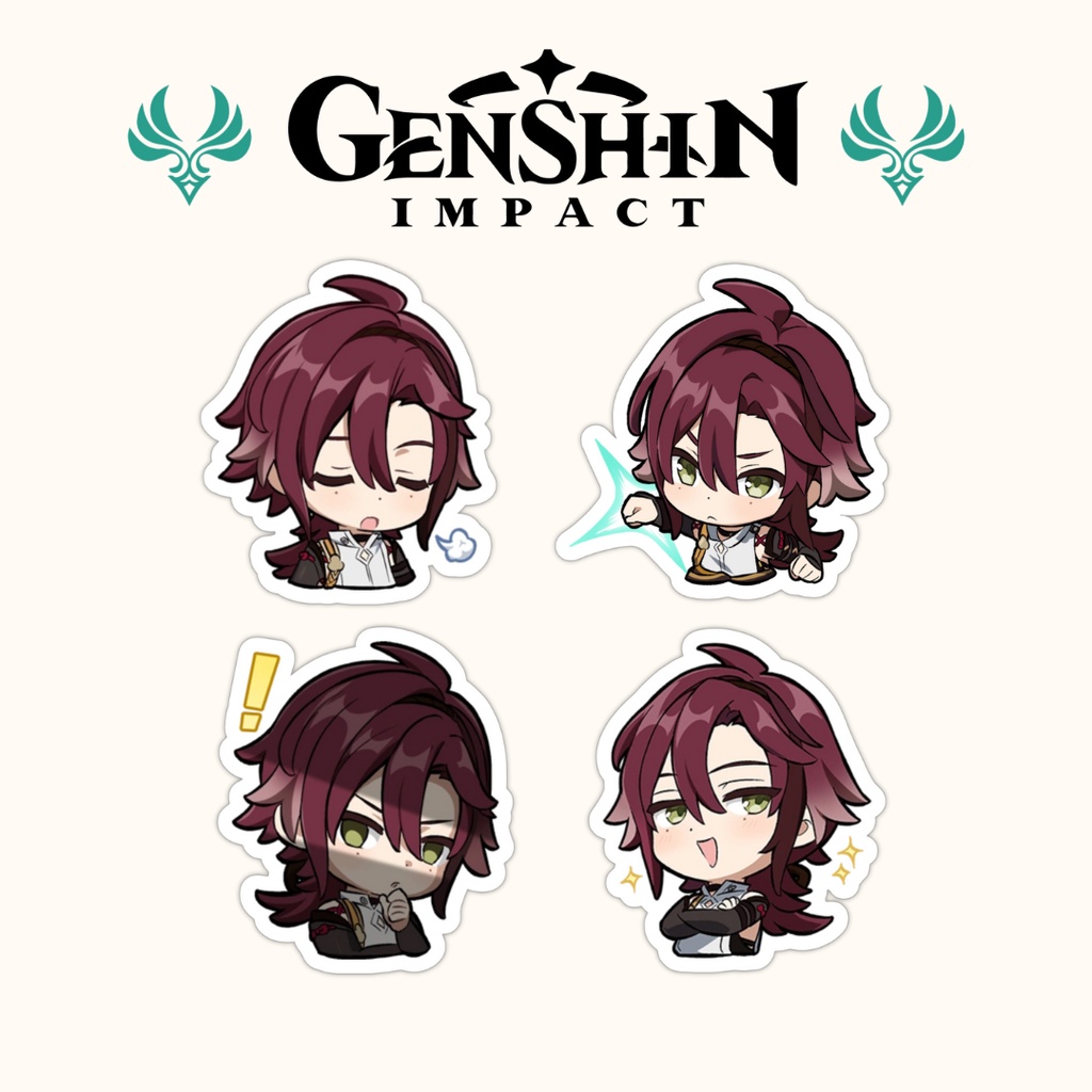 Genshin Impact Heizou Emoji Sticker Set (4pcs) | Shopee Malaysia