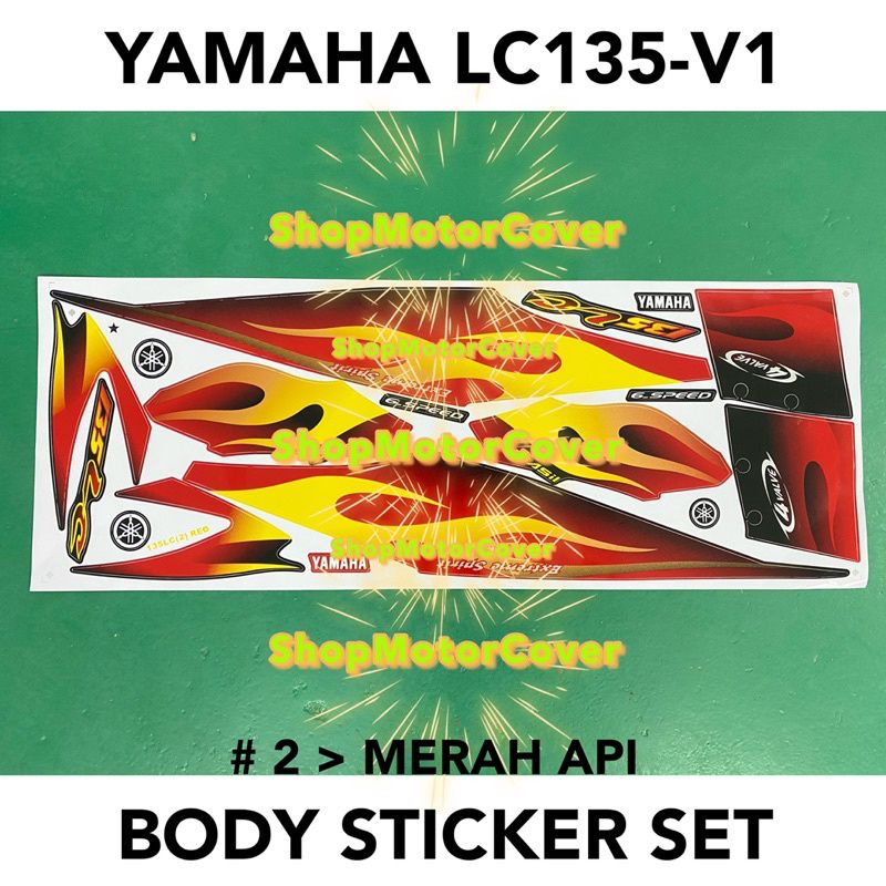 YAMAHA LC135 V1 BODY STICKER NO.2 | Shopee Malaysia