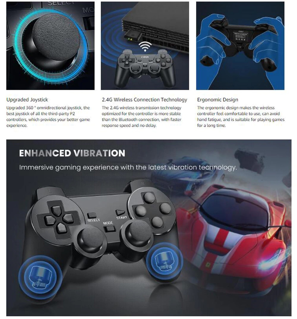 PS2 Playstation 2 Wireless DualShock 2 Controller Sony Ps2 [readystock ...