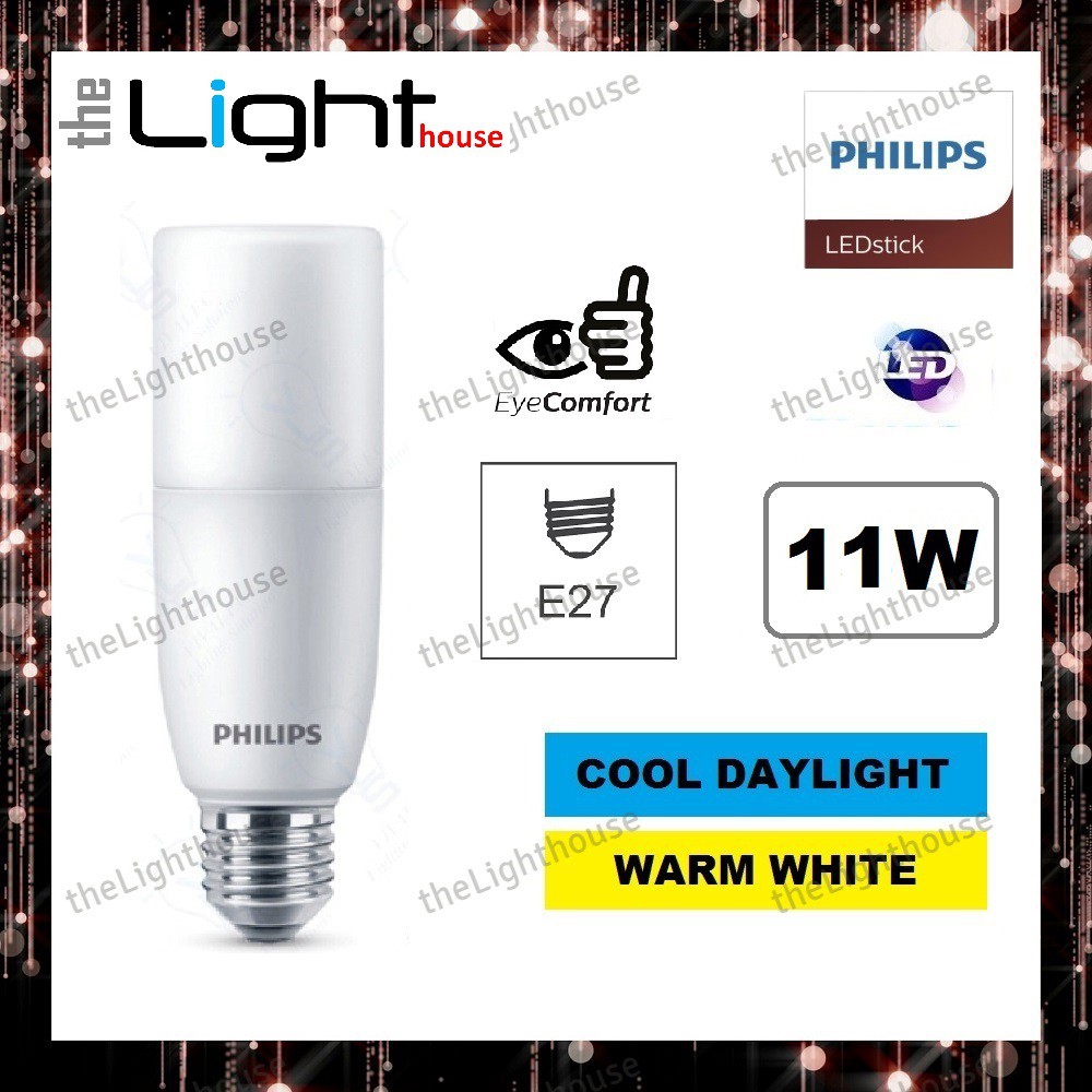 PHILIPS MYCARE 11W LED Stick Bulb E27 / LAMPU LED | Shopee Malaysia