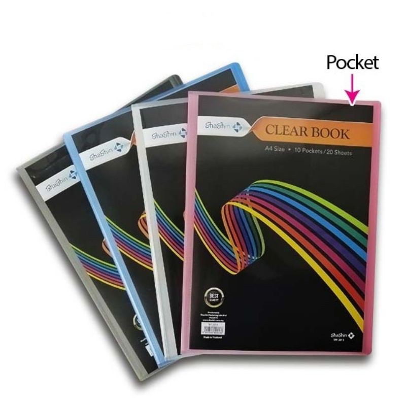 Shashin Clear Book Holder File 10pockets (TPF2013) /20 sheets A4 ...