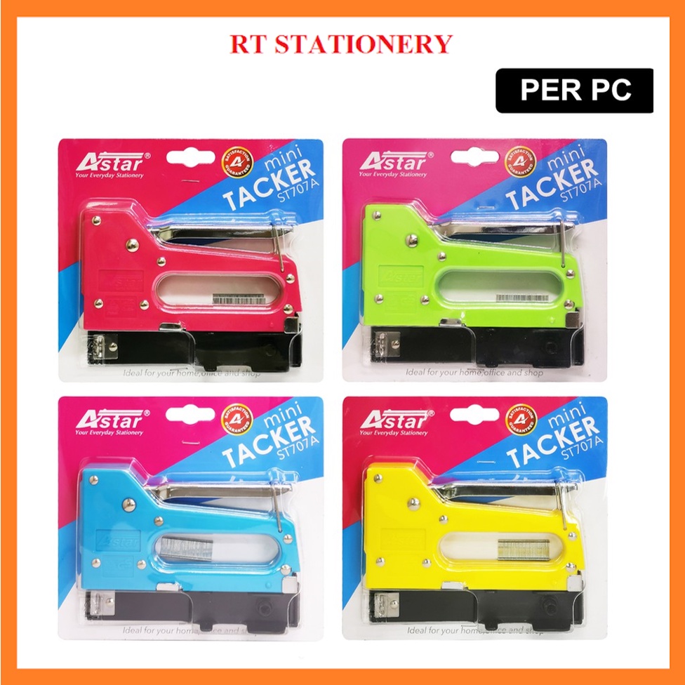 Astar Mini Stapler Gun Tacker (ST-707A) (Random Colour) | Shopee Malaysia
