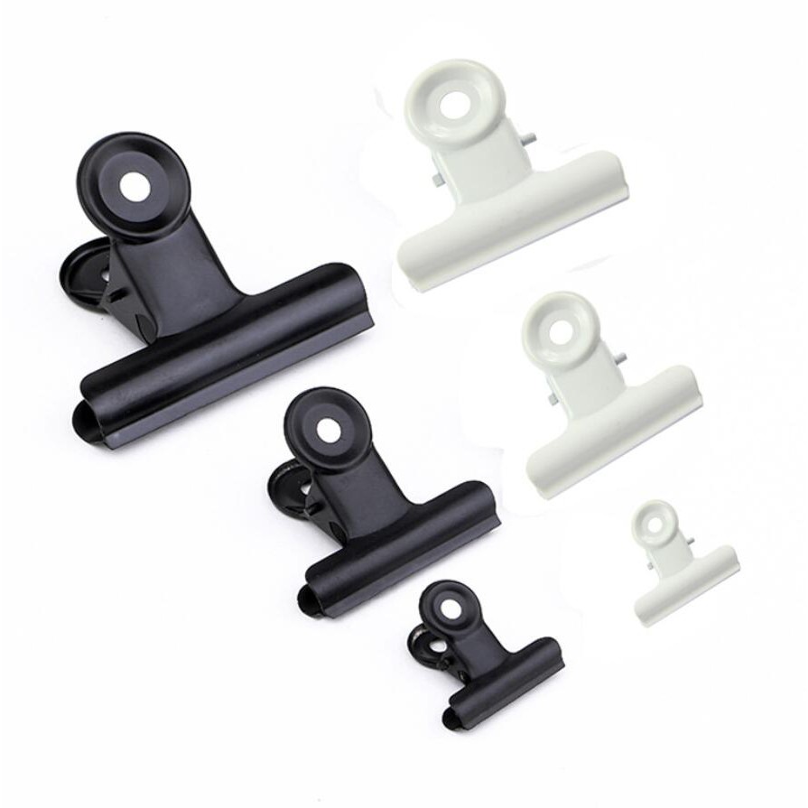 2 Pack Bulldog Clips with Hole, Paper File Clips with Strong Spring ...