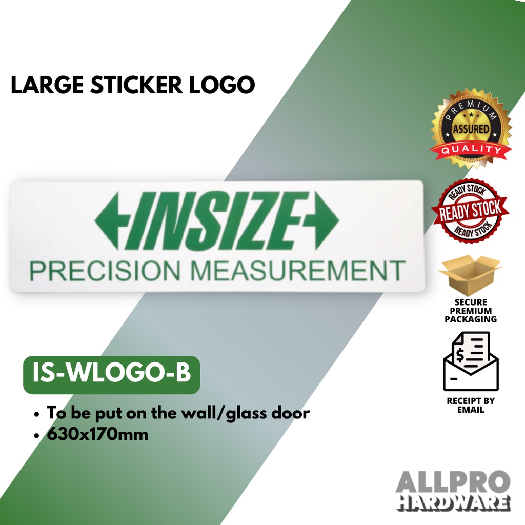 INSIZE Large Sticker Logo Label 630x170mm IS-WLOGO-B | Shopee Malaysia