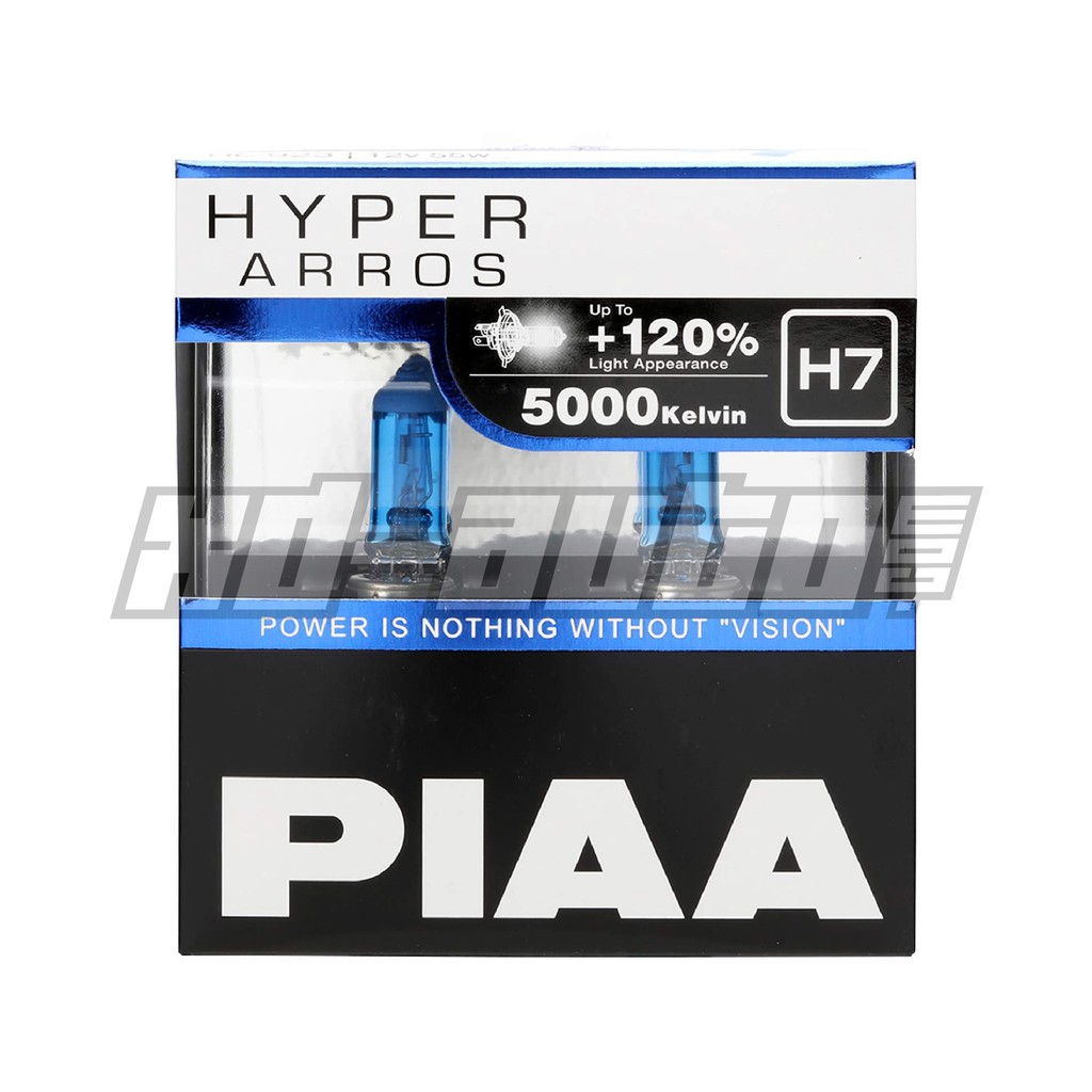 (H7 / 5000K / Halogen) PIAA HYPER ARROS H7 5000K Halogen Bulb - HE923 ...