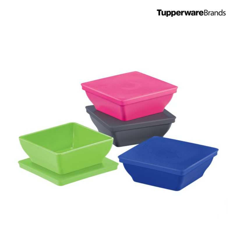 [Ready Stock] Tupperware Zen Square Small (4) 200ml | Shopee Malaysia