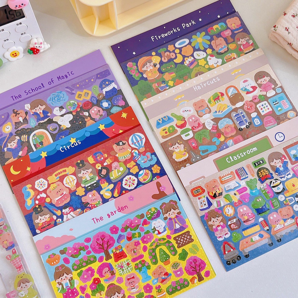 Cute Cartoon Sticker Decoration Ins Sticker Diary Journaling | Shopee ...