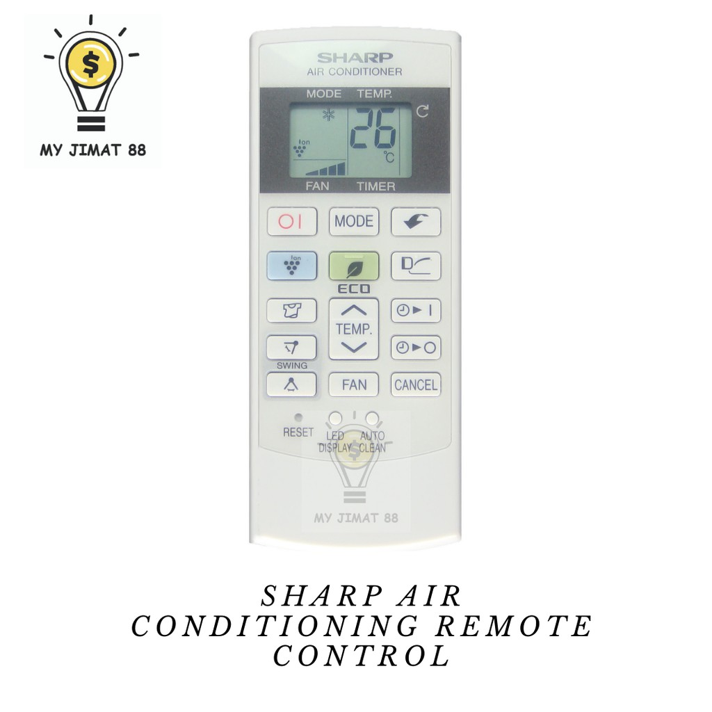 SHARP AIR CONDITIONING REMOTE CONTROL CRMC-A876JBEZ | Shopee Malaysia