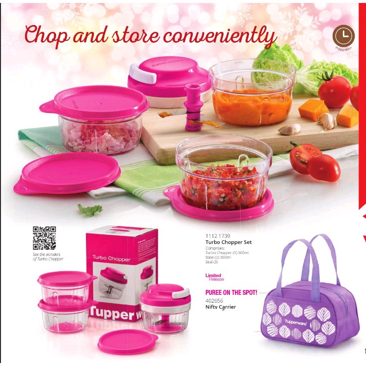 Turbo Chopper Set Tupperware Brands | Shopee Malaysia