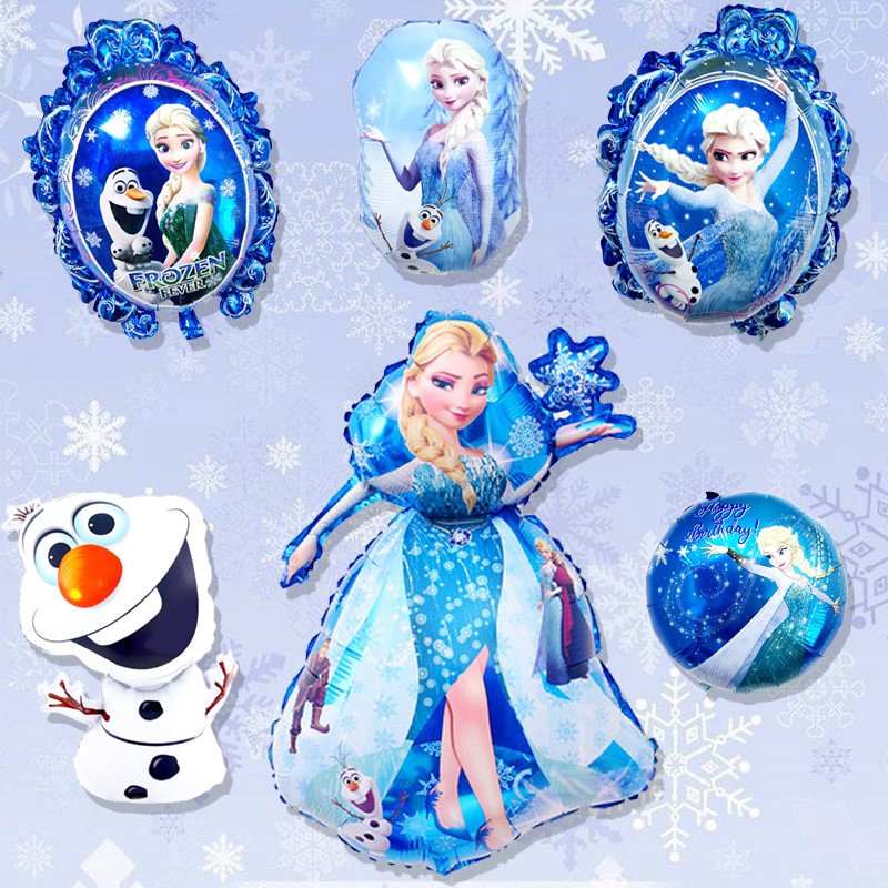 1pcs 3D Frozen Birthday Balloon cartoon helium foil balloons princess ...