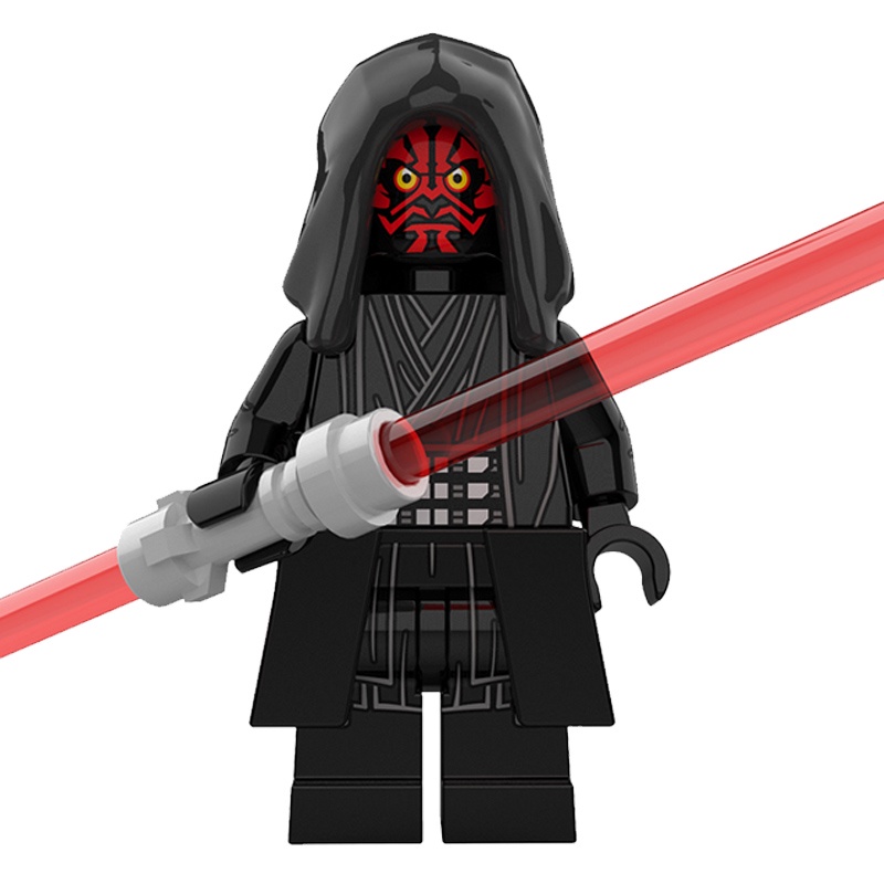 Darth Maul Minifigures Mandalore Leader Double Red Blade Lightsaber ...