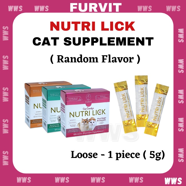 Furvit Cat Candy's Nutri Lick Supplement Tubes / Daily Vitamin Tubes ...