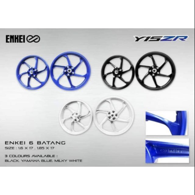 Sportrim enkei 6 batang yamaha y15zr | Shopee Malaysia