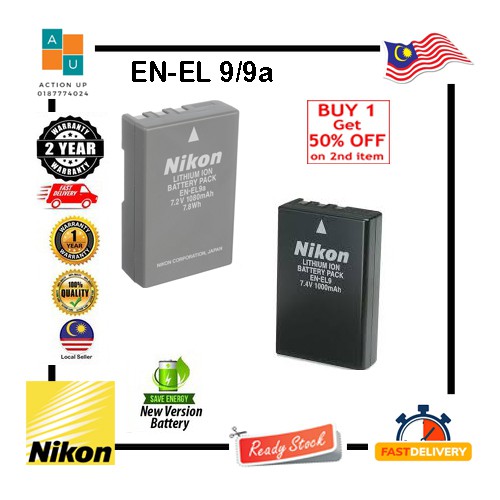 Buy second at 50% off~ EN-EL 9/9a Battery | Shopee Malaysia