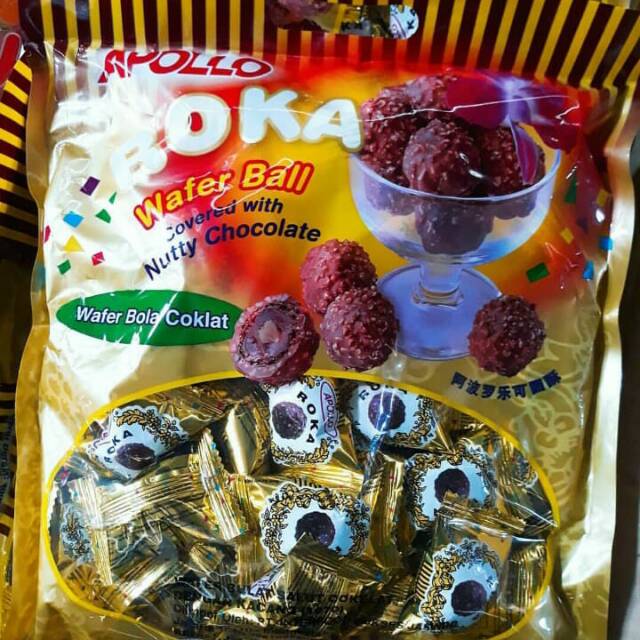Roka Wafer Ball Chocolate Plastic Packaging Contents 50 Pcs (@ 6 gr ...