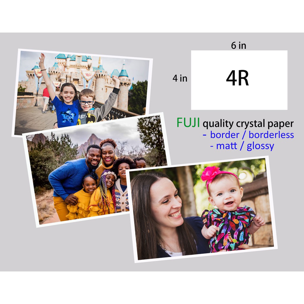 4R Photo Printing ( High Quality ) / (glossy / matt )/ ( border ...
