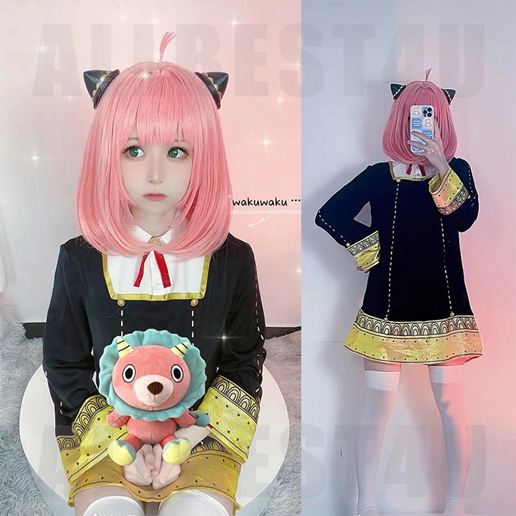 【24H SHIP】Anya Forger Cosplay Costume full set JP Anime Spy X Family ...