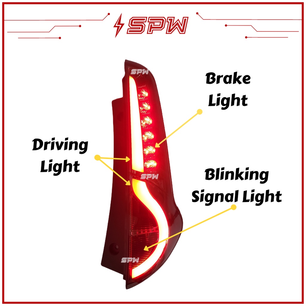 Perodua Alza Tail Lamp Tail Light LED (2009-2021) Taillamp Taillight ...